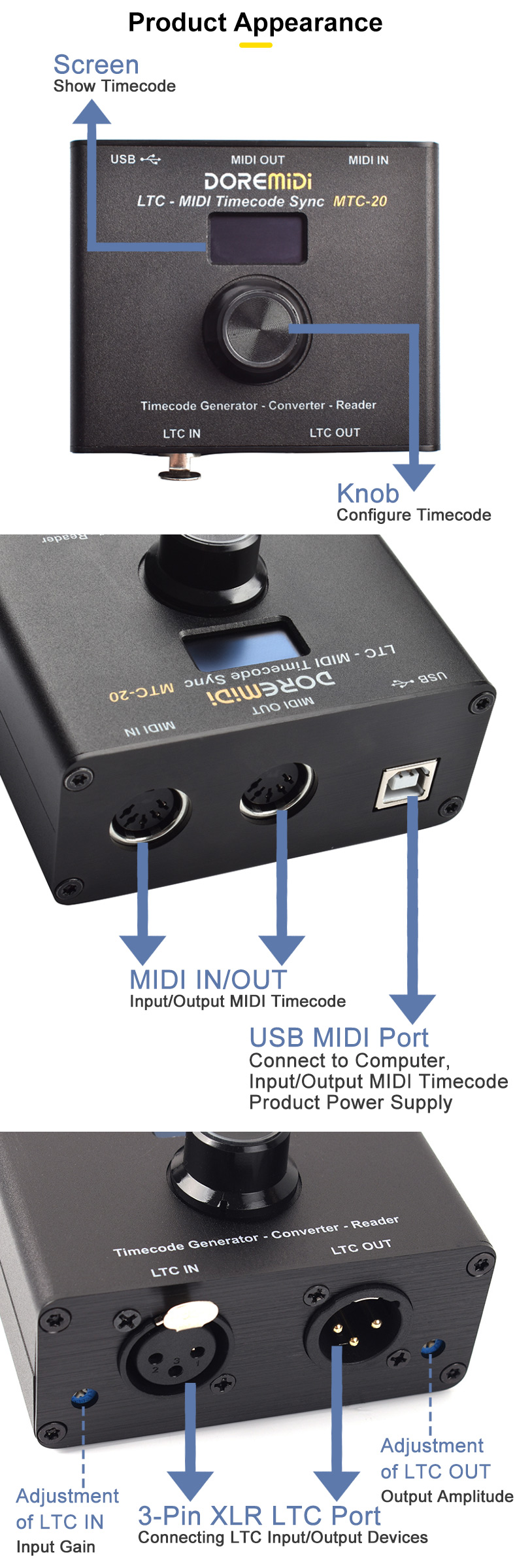 LTC-MIDI Timecode Sync - DOREMiDi